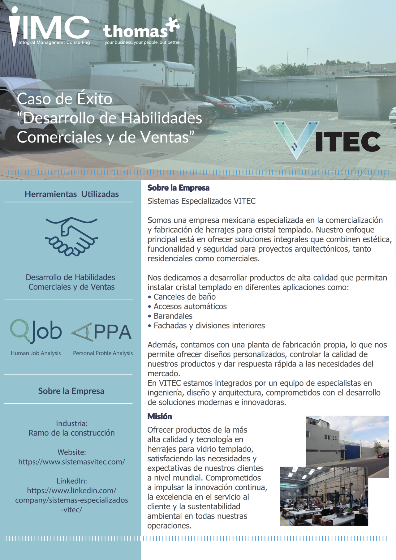 Caso de Éxito – Thomas – Vitec - IMC